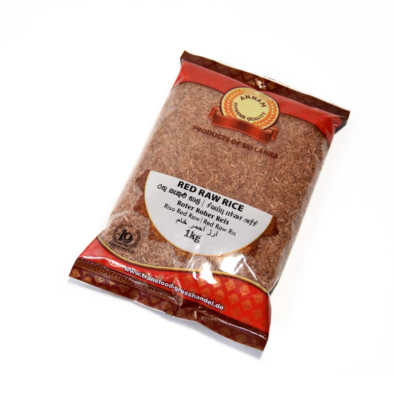 Red Raw Rice | 1kg - Trans Food Lanka